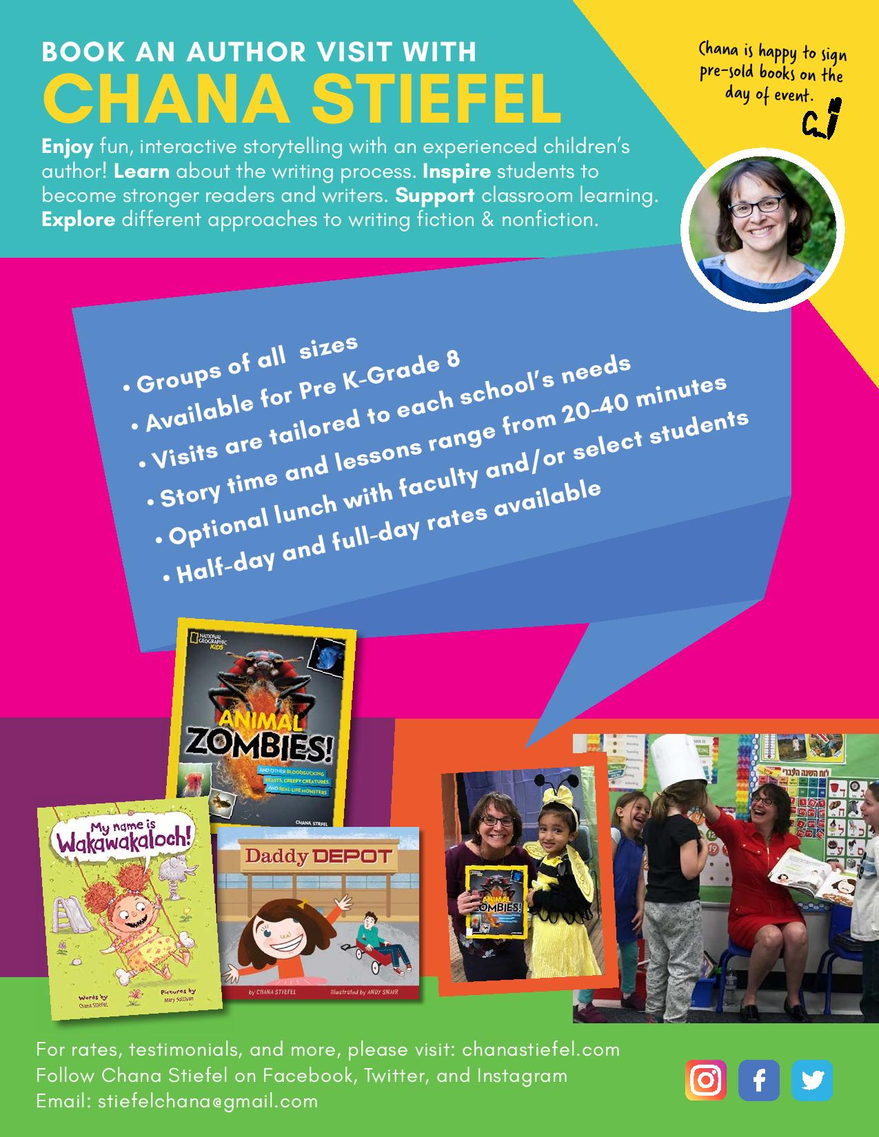 2020 Author Visits | Chana Stiefel