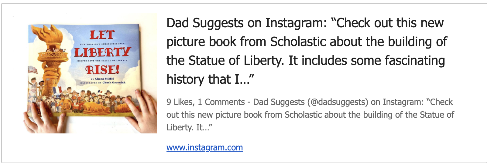 Let Liberty Rise! – Chana Stiefel